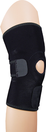 Knee Wrap Black Universal Open Patella - Mid-Atlantic Medical Supply